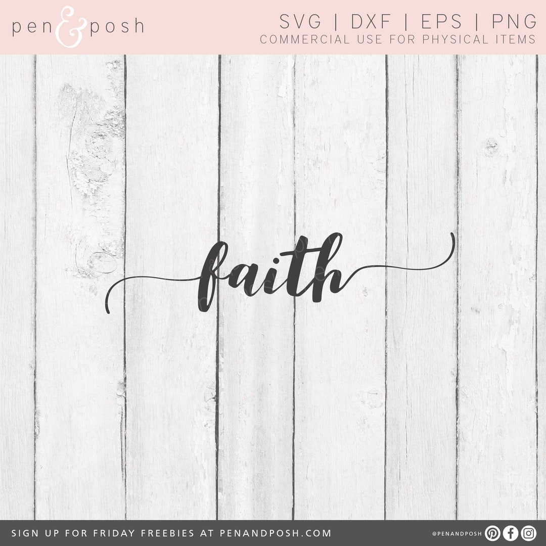 Faith SVG Faith Clipart Faith DXF Decoration SVG Faith Cut File Faith ...