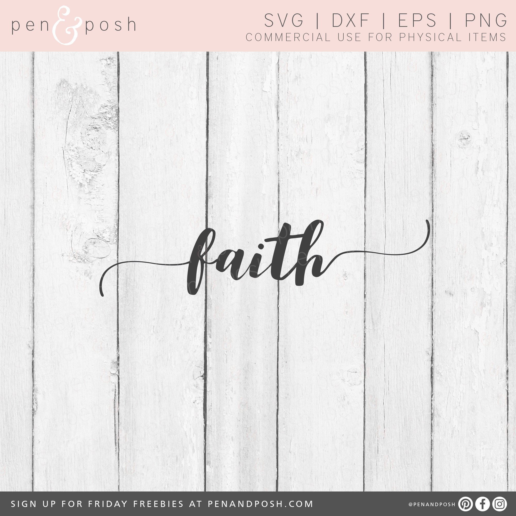Faith SVG Faith Clipart Faith DXF Decoration SVG | Etsy