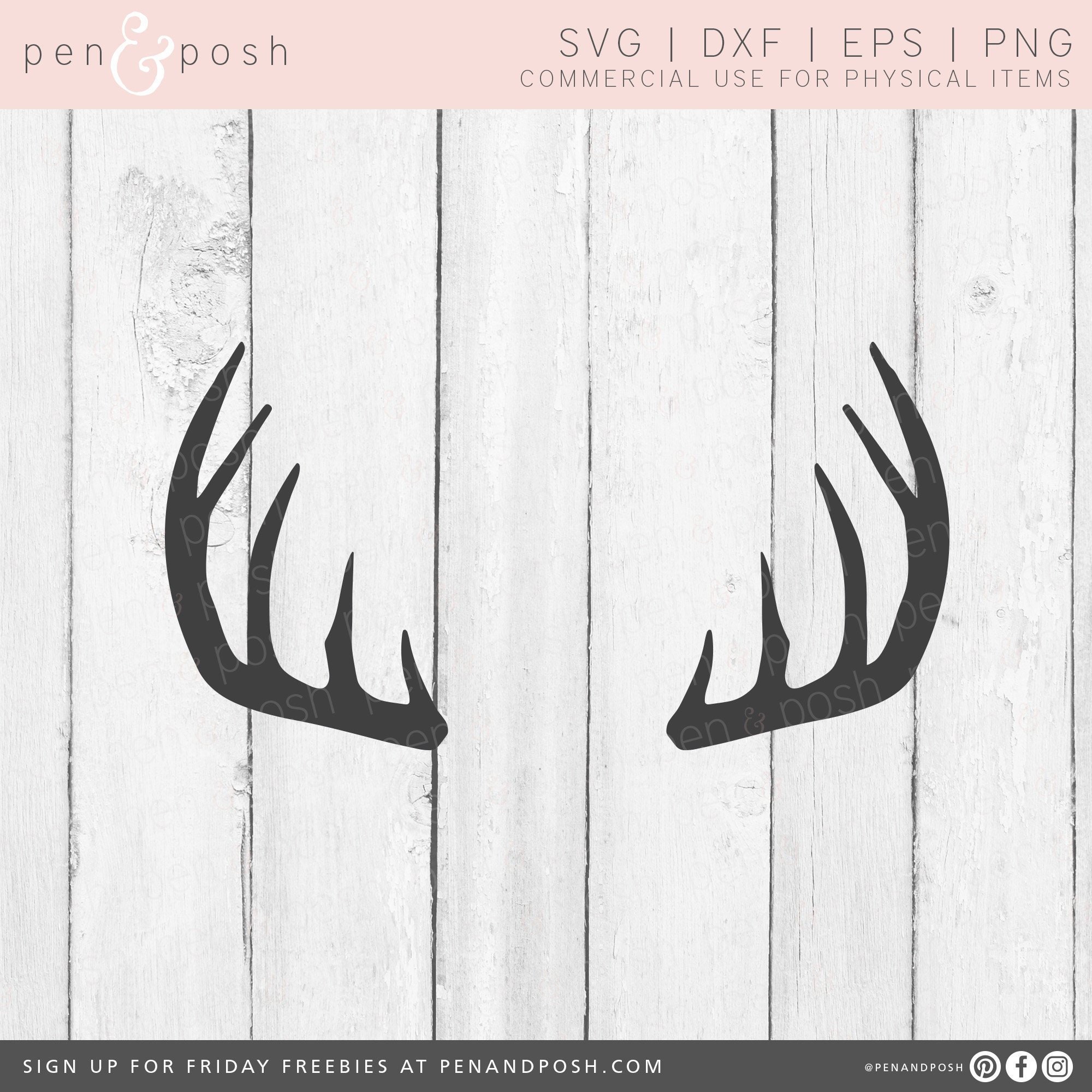 Antlers Svg Horns Svg Deer Antlers Svg Deer Horns Svg Etsy