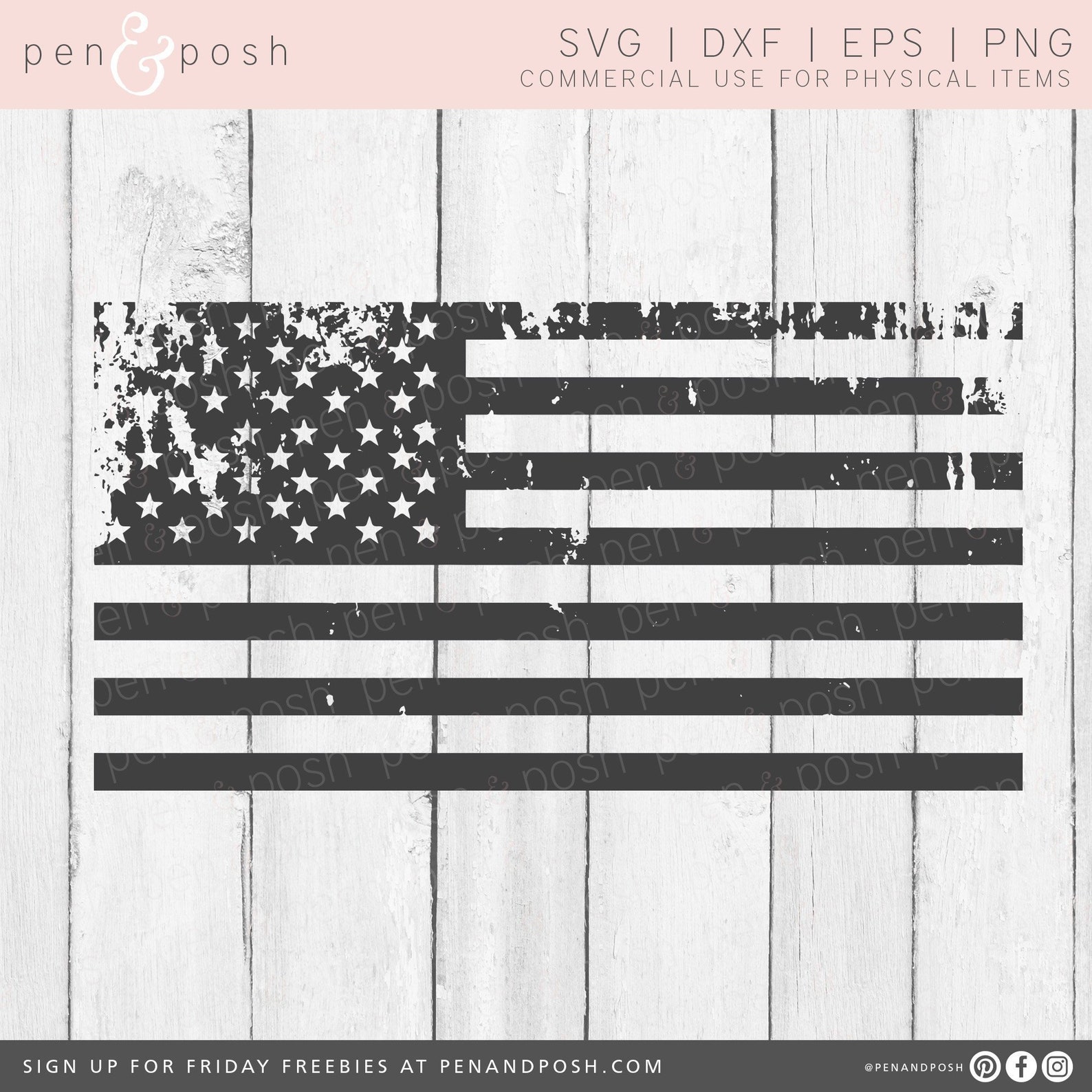 Distressed Flag SVG Distressed American Flag SVG - Etsy