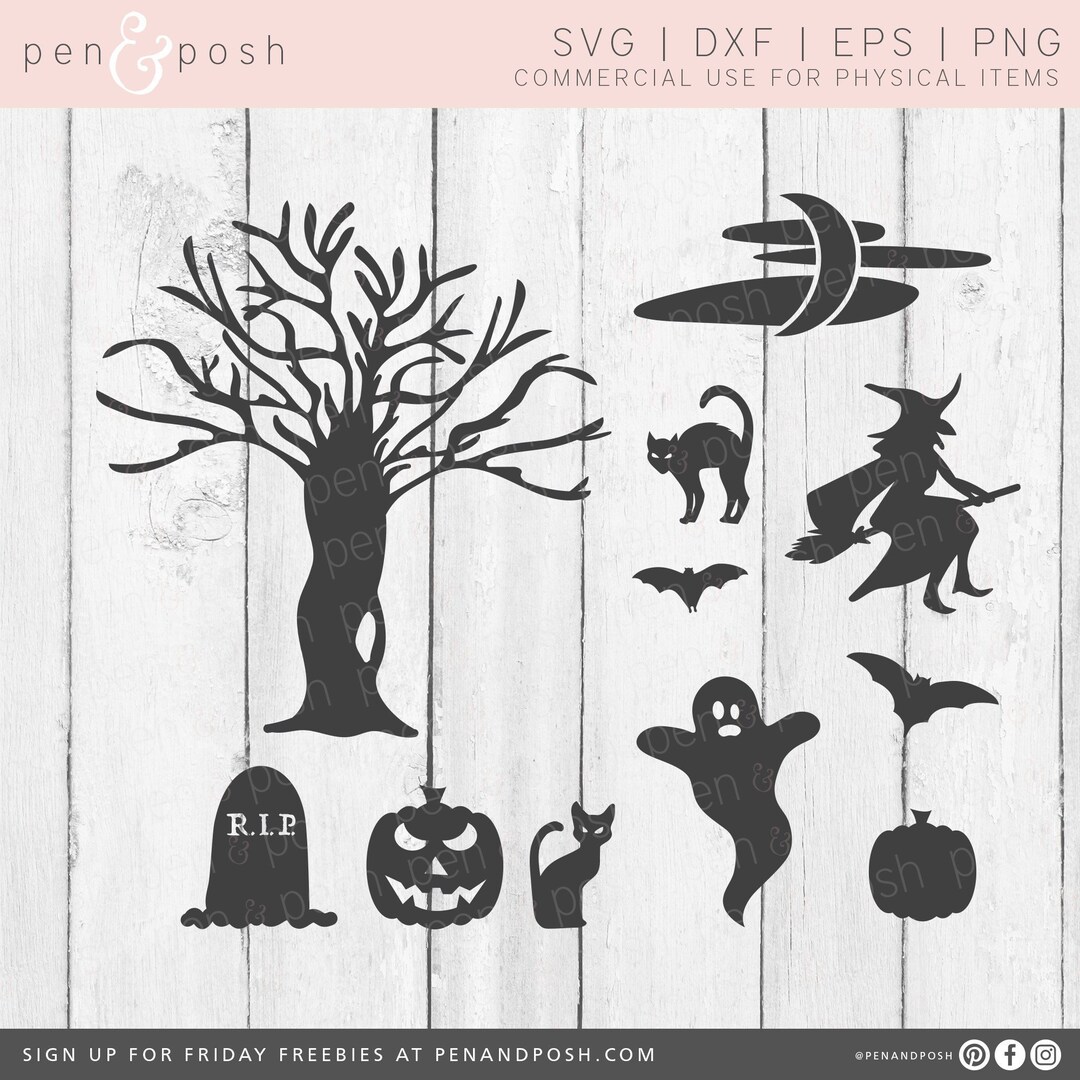 Halloween SVG - Halloween Clipart - Halloween Cut Files - Halloween DXF ...