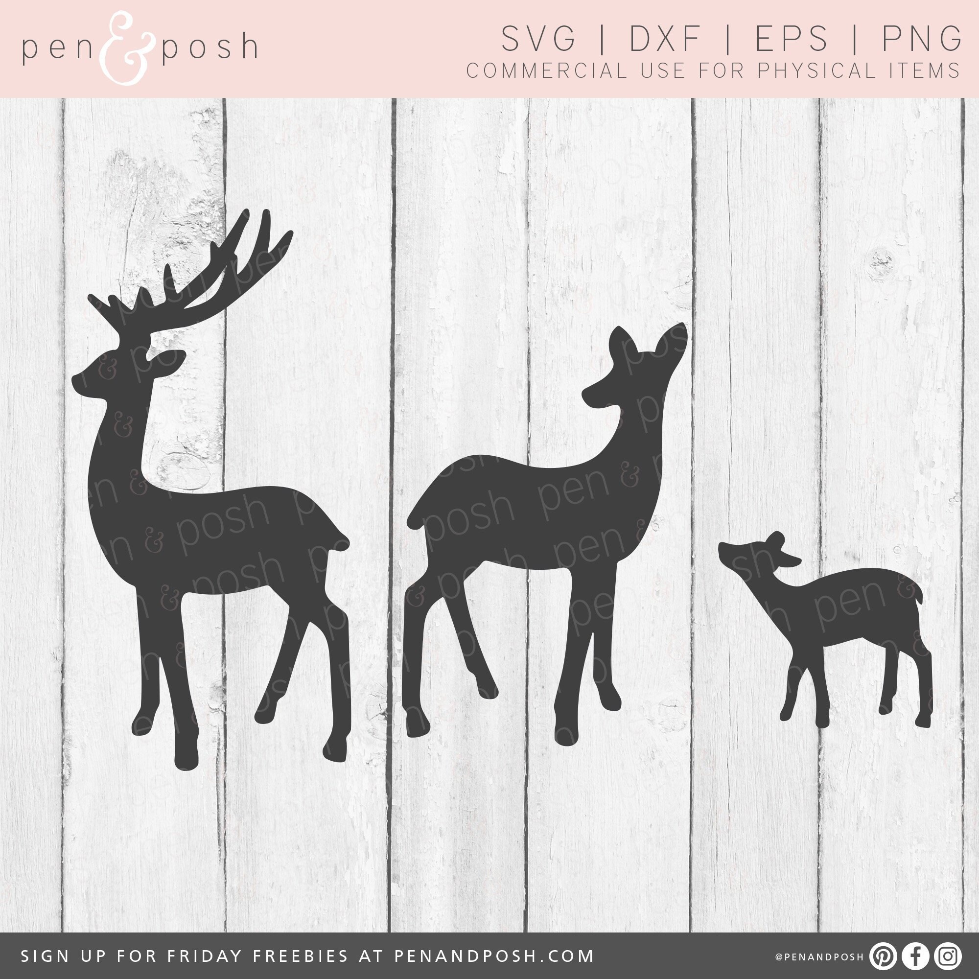 Deer SVG Deer Family SVG Stag SVG Reindeer Svg Deer - Etsy Canada