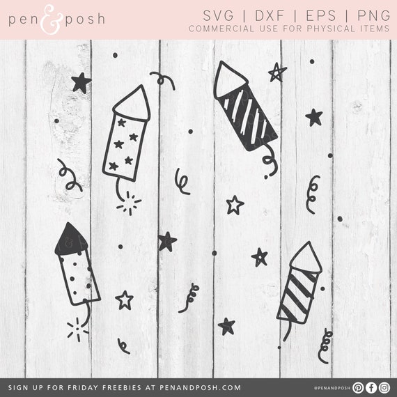 Rockets SVG Star Svg Digital Download July 4th Cut Files - Etsy