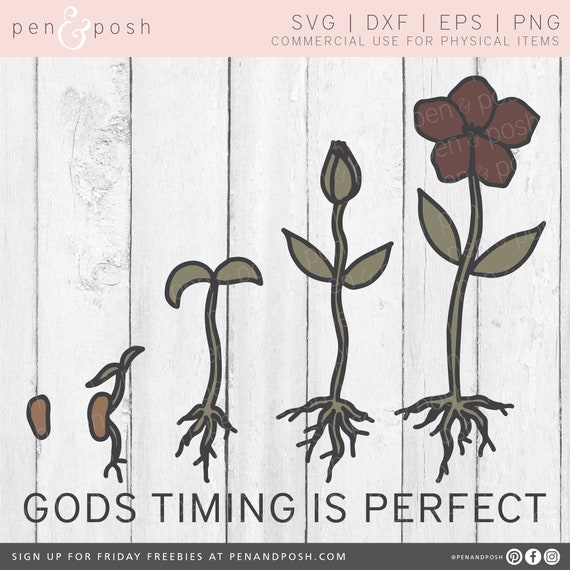 Gods Timing is Perfect Svg Spiritual Sayings Svg Spiritual - Etsy