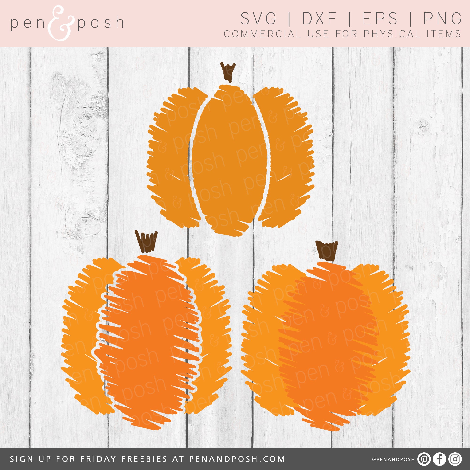 Doodle Pumpkin SVG - Pumpkins SVG - Hand Drawn Pumpkin Cut Files - Fall ...