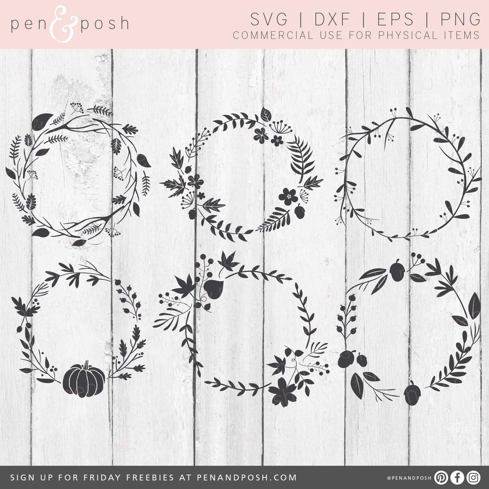 Fall SVG Fall Wreath SVG Autumn SVG Thanksgiving Svg | Etsy