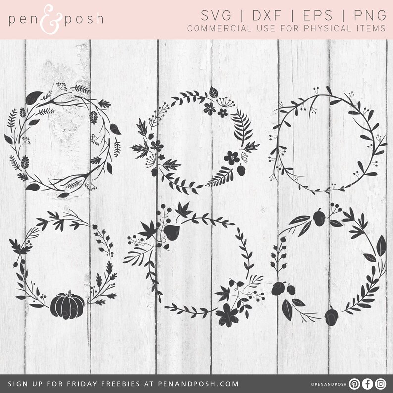 Fall SVG Fall Wreath SVG Autumn SVG Thanksgiving Svg | Etsy