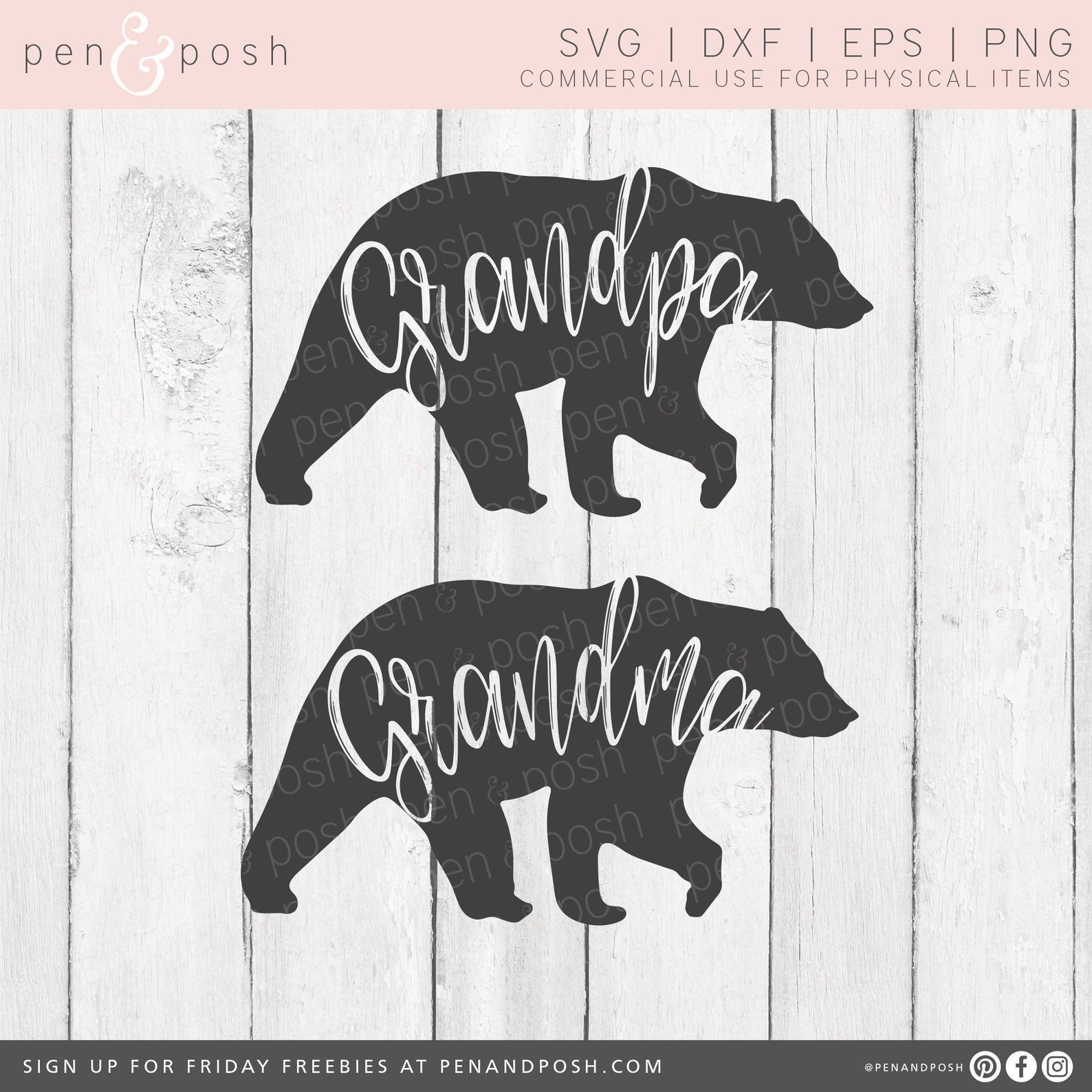 Grandma Svg Grandpa Svg Mama Bear Svg Papa Bear Svg Etsy