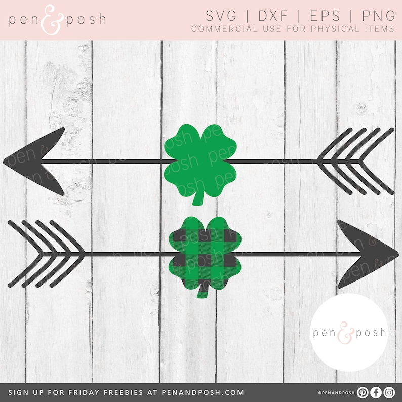 Arrows SVG - Shamrock Arrow SVG - St Patricks Arrow SVG - Clover Arrow ...