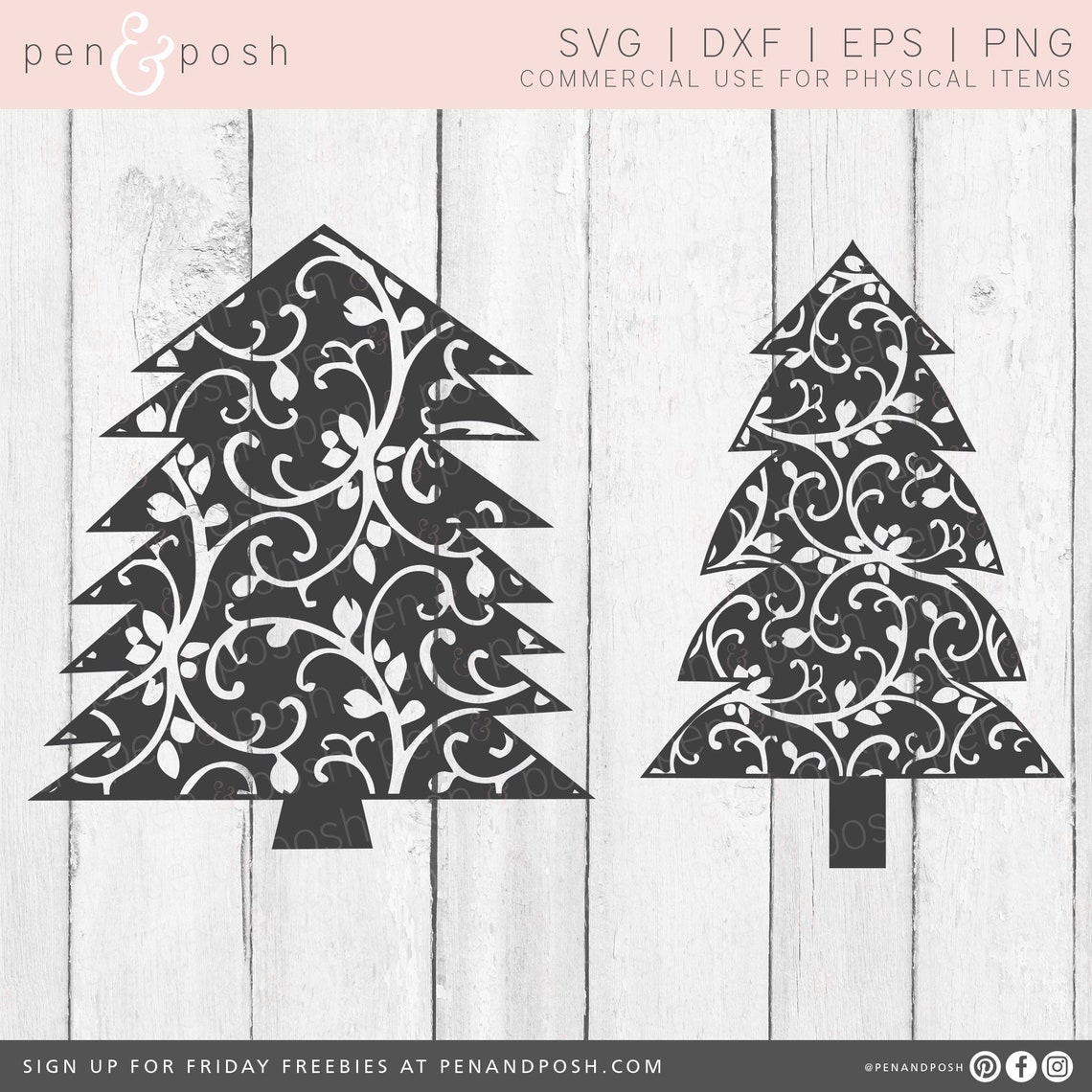Swirl Christmas Tree SVG Christmas Tree SVG Christmas SVG - Etsy