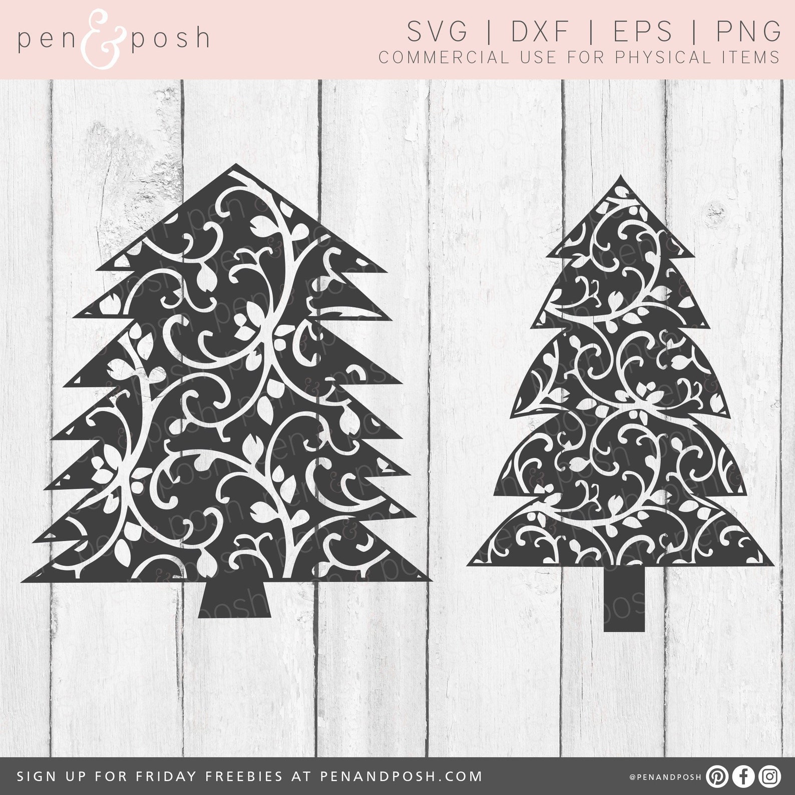 Swirl Christmas Tree SVG Christmas Tree SVG Christmas SVG - Etsy