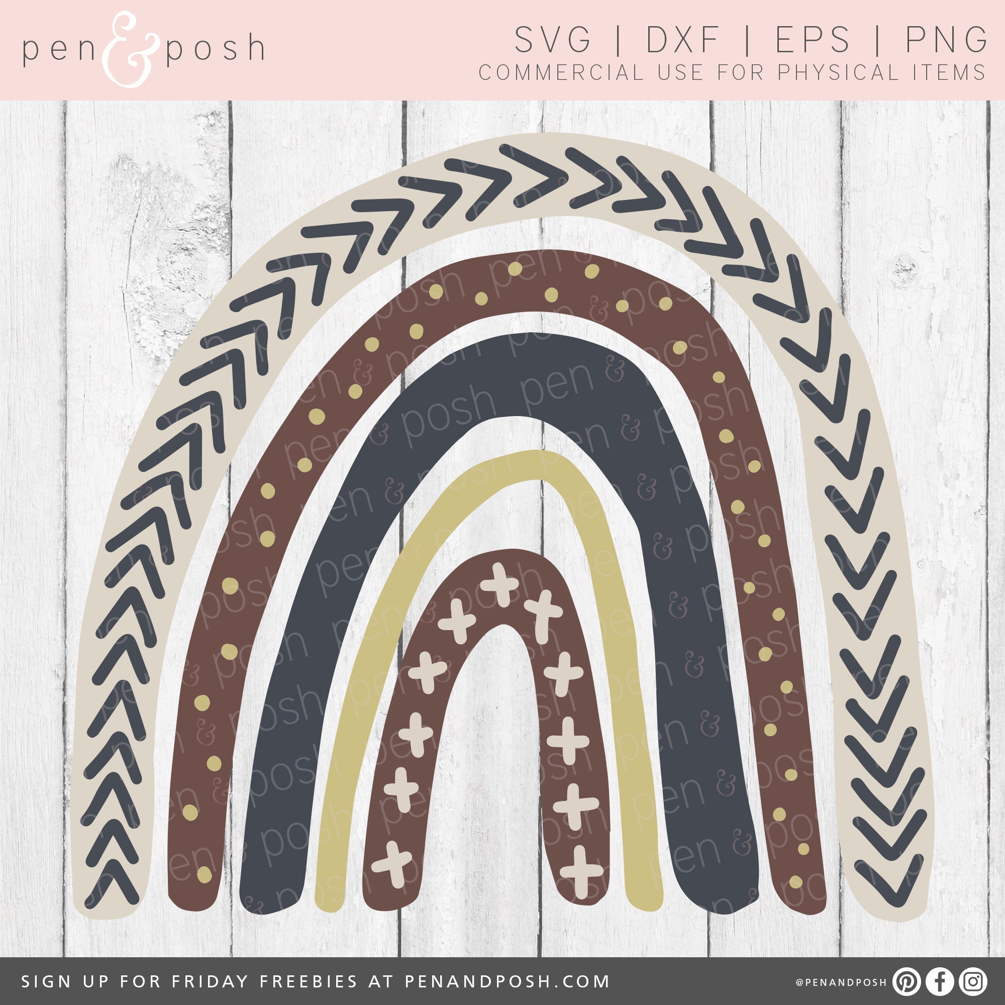July 4th Svg - July 4th Rainbow Svg - Rainbow - Rainbow SVG - Rainbow ...