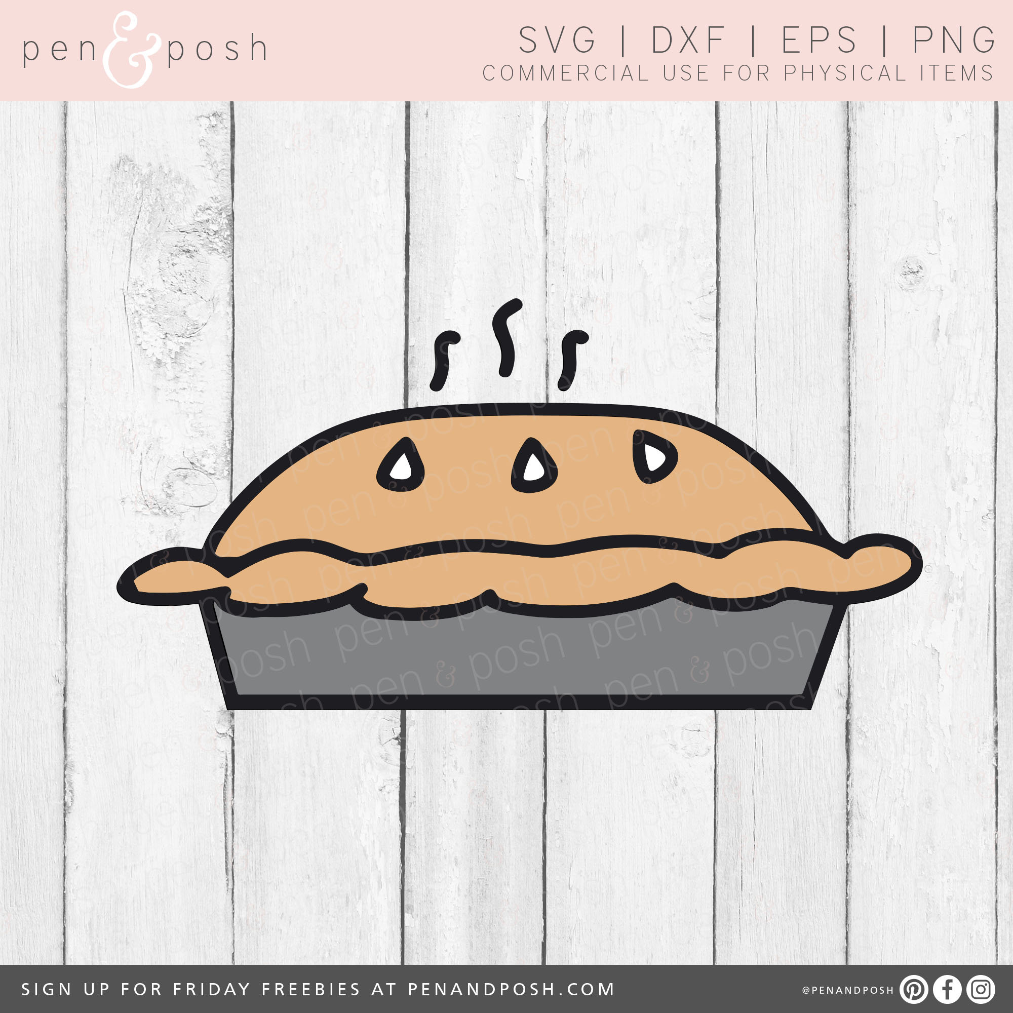 Pie SVG Homemade Pie Graphic Pie Clipart Pie DXF Pir | Etsy