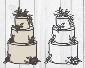 Wedding Cake Topper Svg Love Couple Mr & Mrs Bride and Groom - Etsy