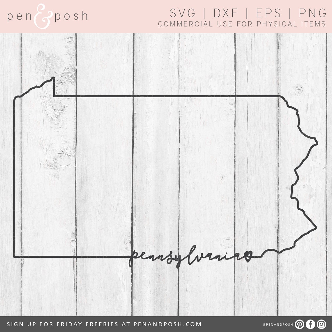 Pennsylvania SVG - Pennsylvania State Svg - Pennsylvania Vector ...