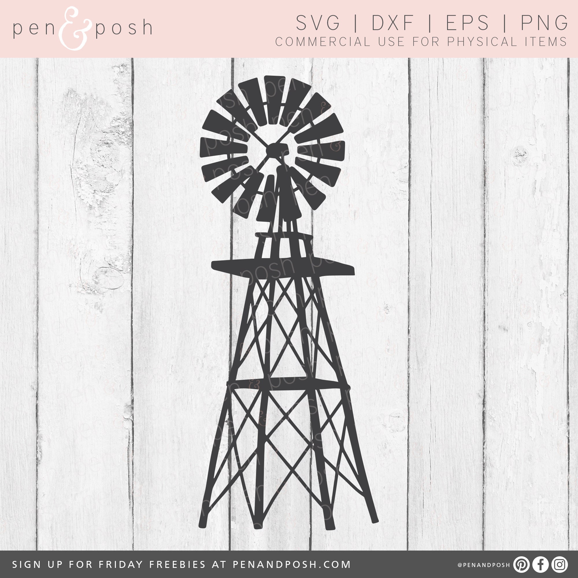 Windmill Svg Rustic Windmill Svg Farm Svg Farmhouse Svg - Etsy