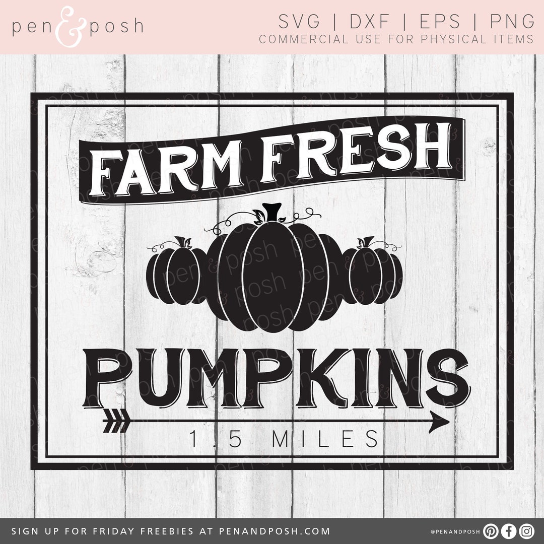 Farm Fresh Sign - Farm Fresh SVG - Farm Fresh Pumpkins SVG - Farm Fresh ...