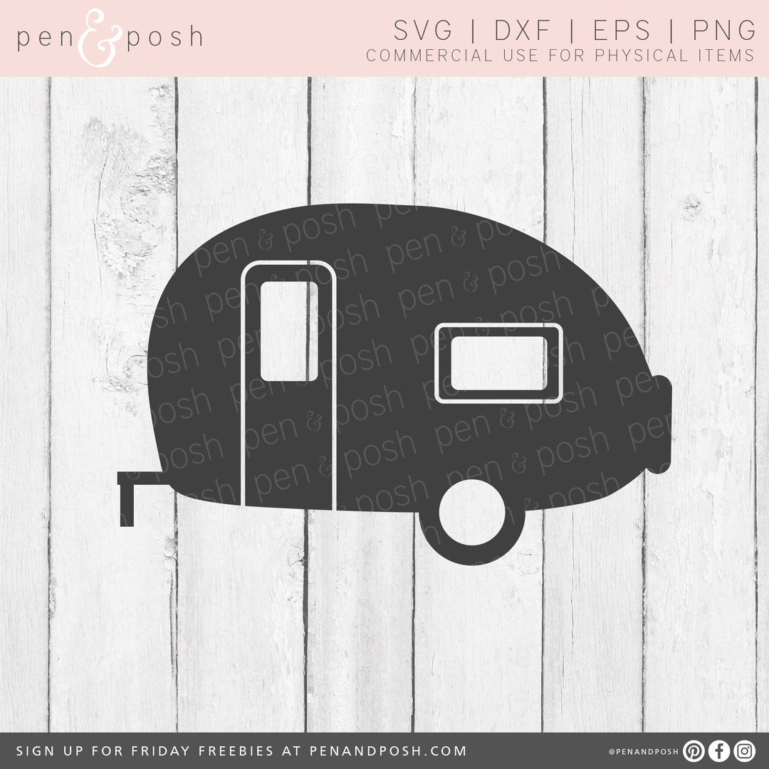 Camper SVG Camper Clip Art Camper DXF Camper Cut File Camper SVG File ...