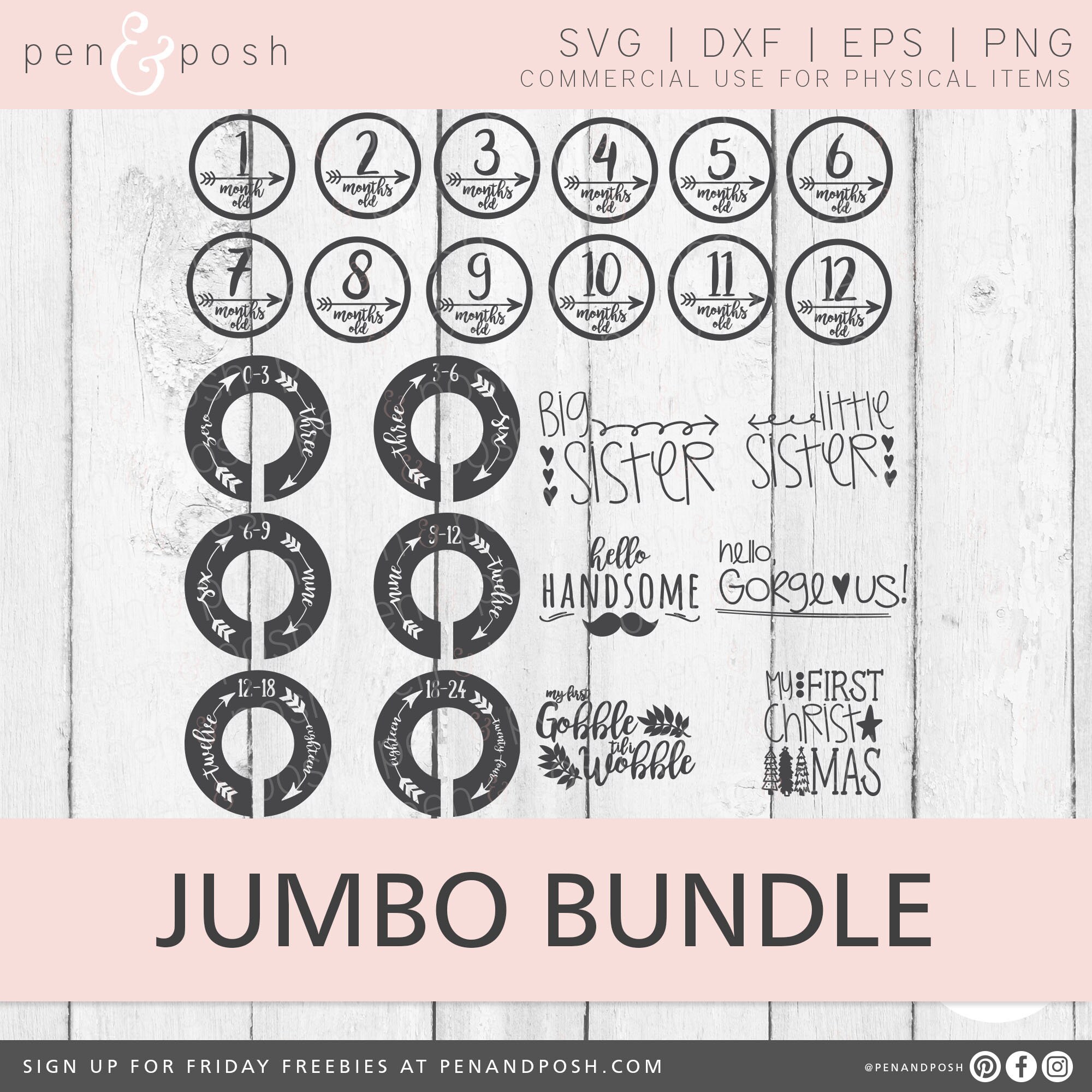 Baby SVG - Baby's First Year - Baby Babys First Year Baby Month ...