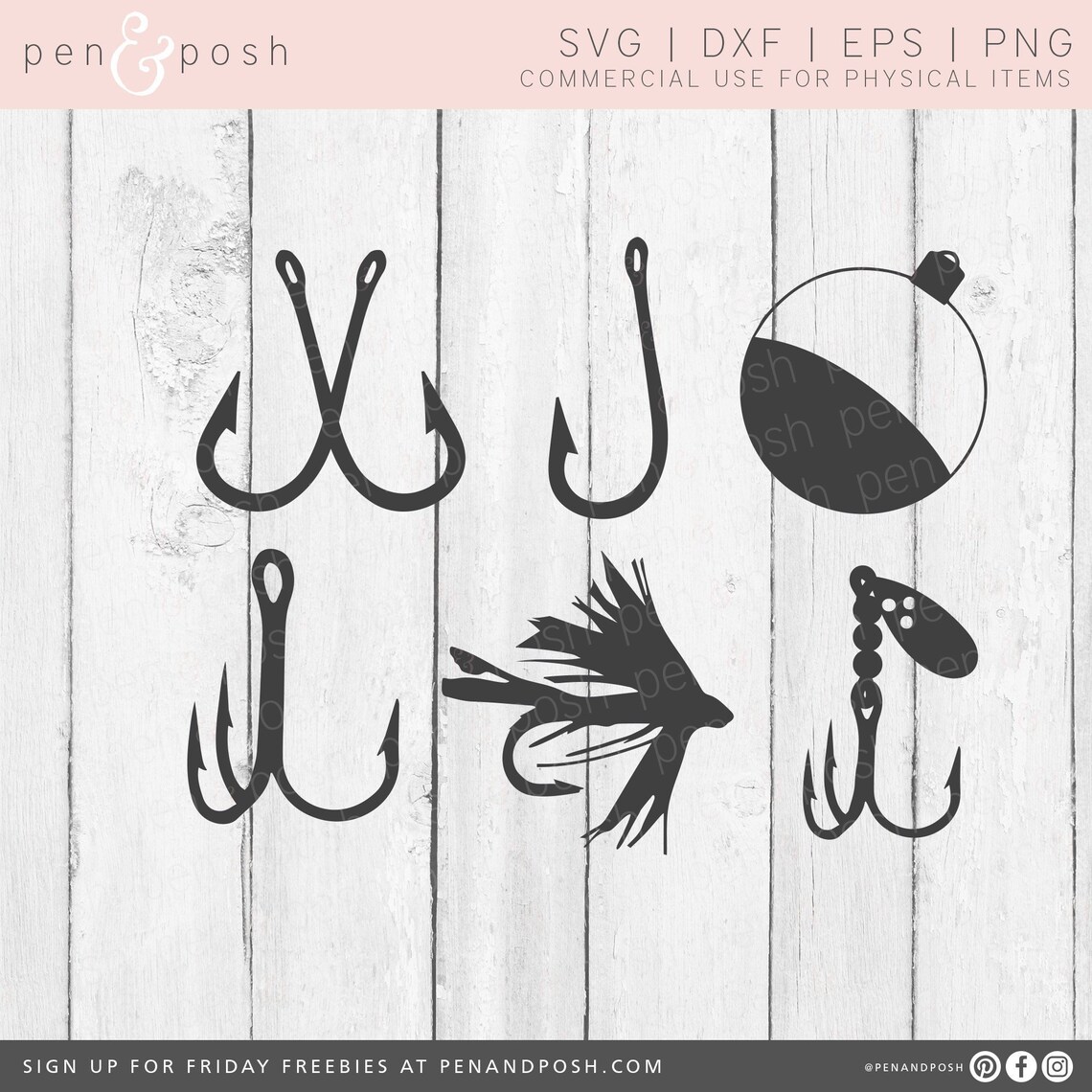 Fish Hook SVG Fishing Fish Hooks Fish Hook DXF Fish Cut - Etsy