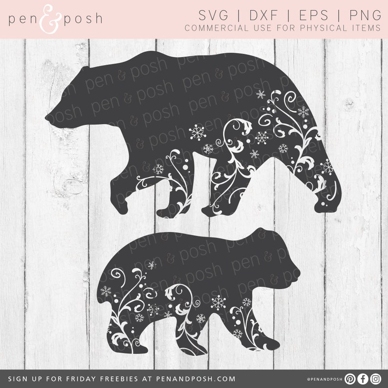Christmas SVG - Winter SVG - Bear SVG - Winter Svg Files - Holiday Svg ...