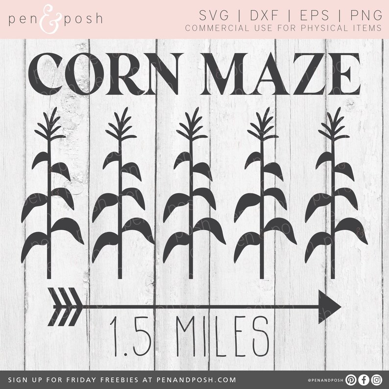 Corn SVG Corn Maze Corn Maze SVG Corn Maze Sign Fall - Etsy