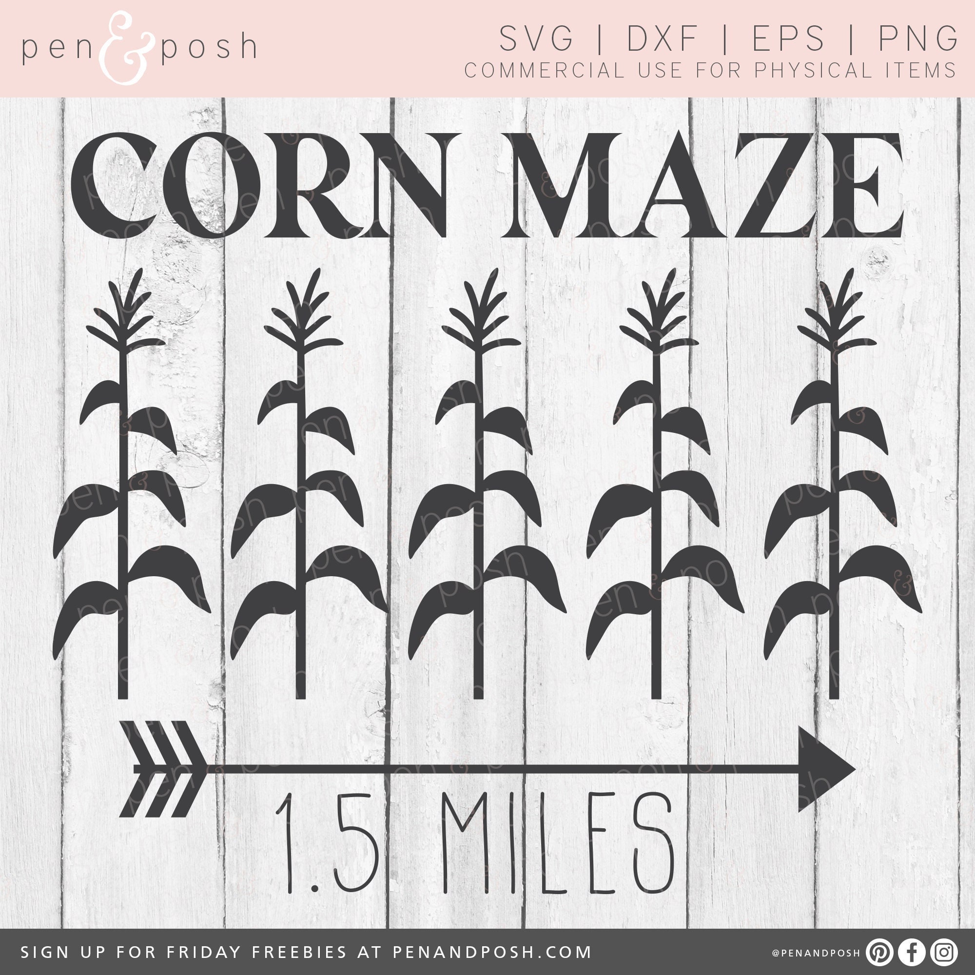 Corn SVG Corn Maze Corn Maze SVG Corn Maze Sign Fall | Etsy
