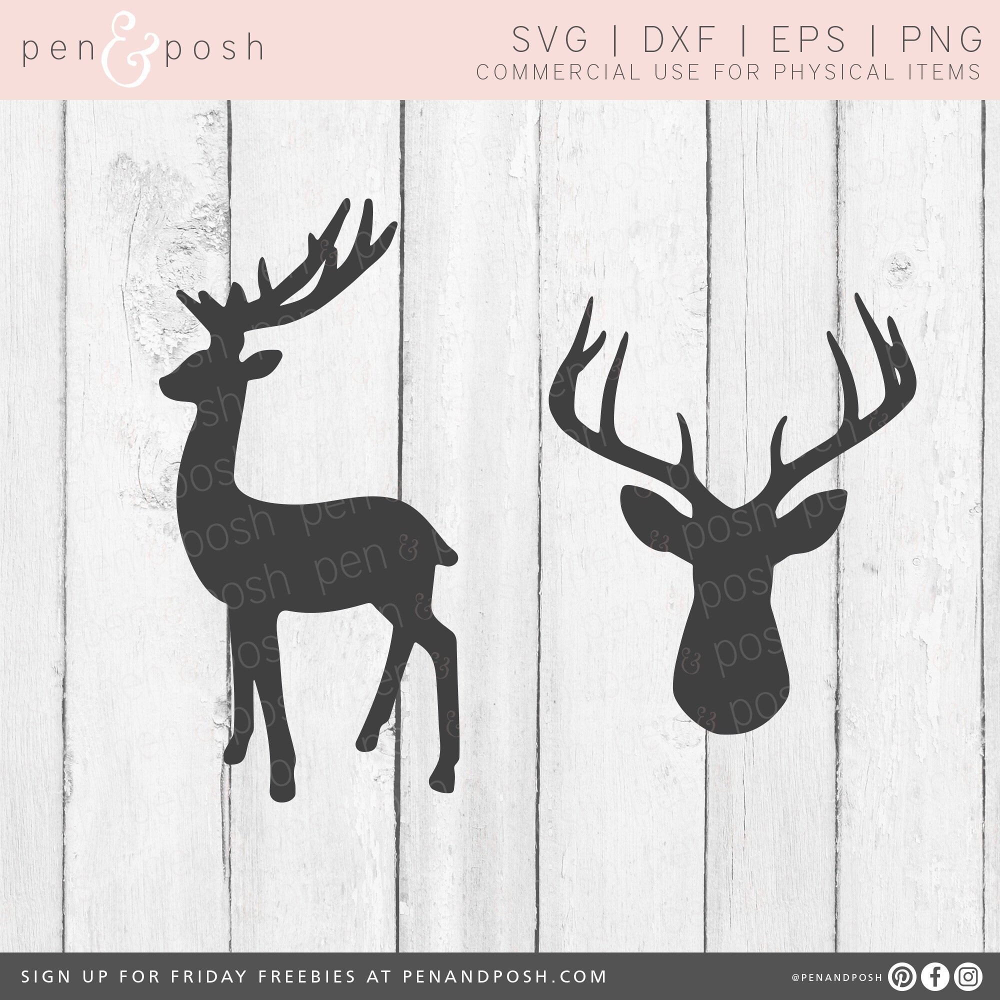 Clipart Vector Cutting file Cricut 32 Deer All This Time Svg Dxf Eps ...