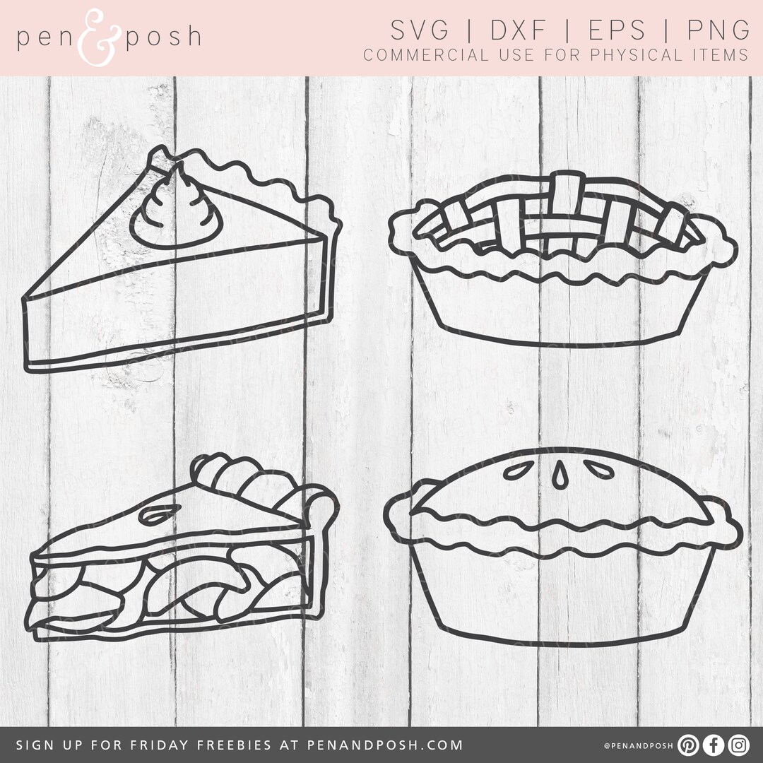 Pie Svg - Pie Svg Clipart - Apple Pie Svg - Pumpkin Pie Svg - Pie Cut ...