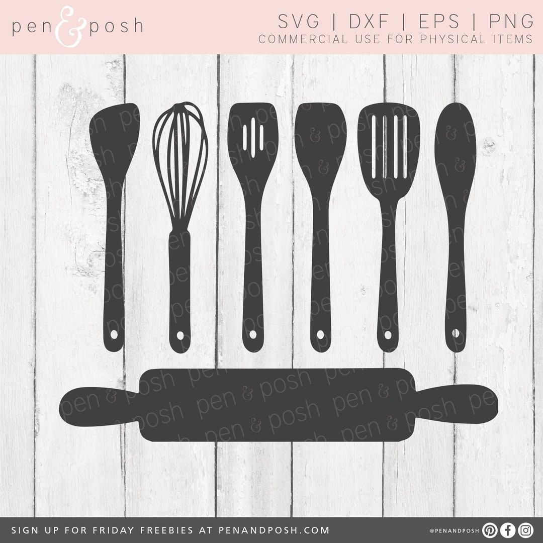 Kitchen SVG Kitchen Kitchen Clipart Kitchen Cut Files Cooking Utensils ...