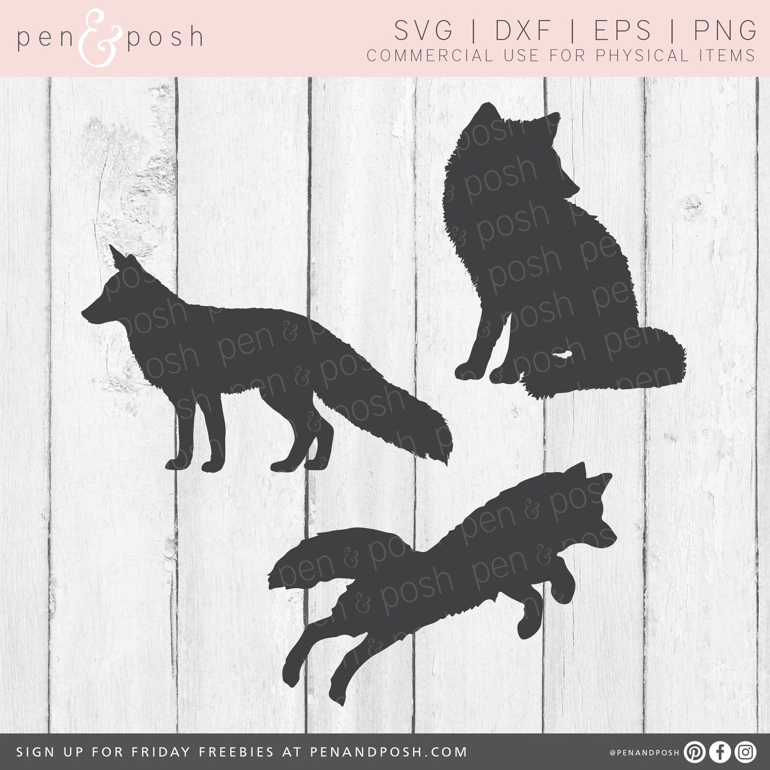 Fox SVG Realistic Foxes Fox Silhouette Svg Fox Clipart | Etsy