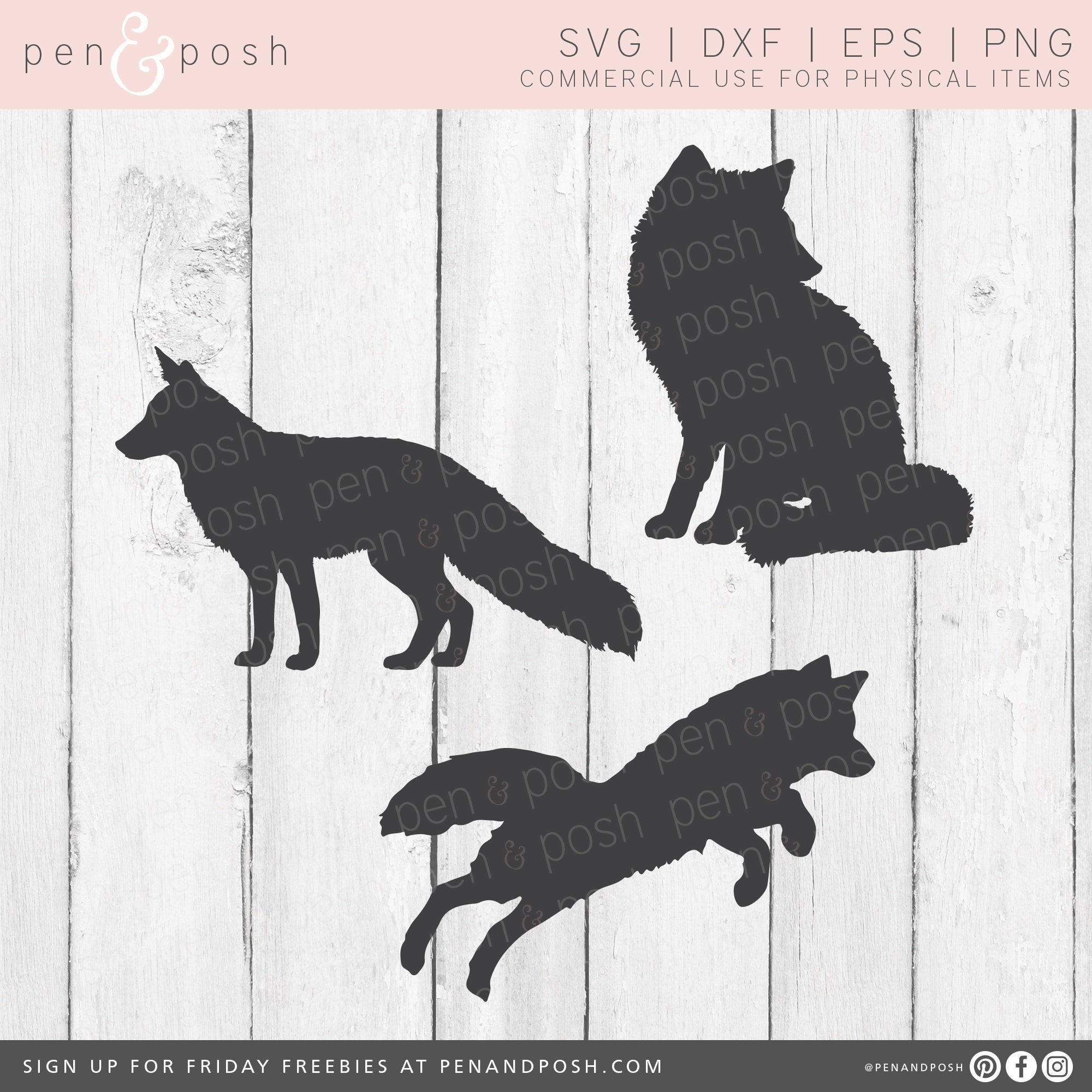 Fox SVG Realistic Foxes Fox Silhouette Svg Fox Clipart - Etsy