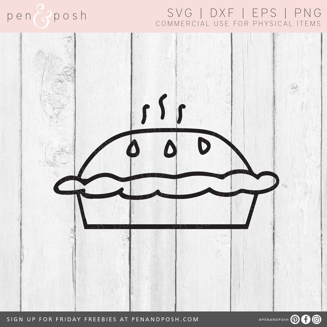 Pie SVG - Homemade Pie Graphic - Pie Clipart - Pie DXF - Pir Cut File ...