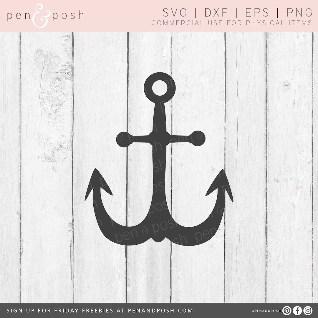 Anchor SVG - Anchor Clipart - Anchor SVG File - Nautical SVG - Anchor ...
