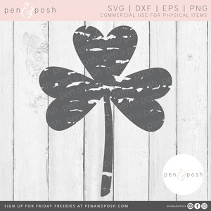 Shamrock SVG Clover SVG SVG Bundle Distressed Four Leaf Clover Svg ...