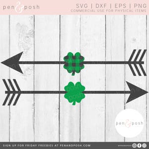 Arrows SVG - Shamrock Arrow SVG - St Patricks Arrow SVG - Clover Arrow ...