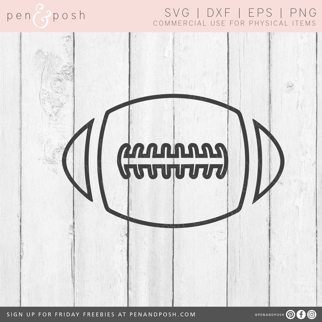 Football SVG Football Outline SVG Sports SVG Monogram Svg Football ...