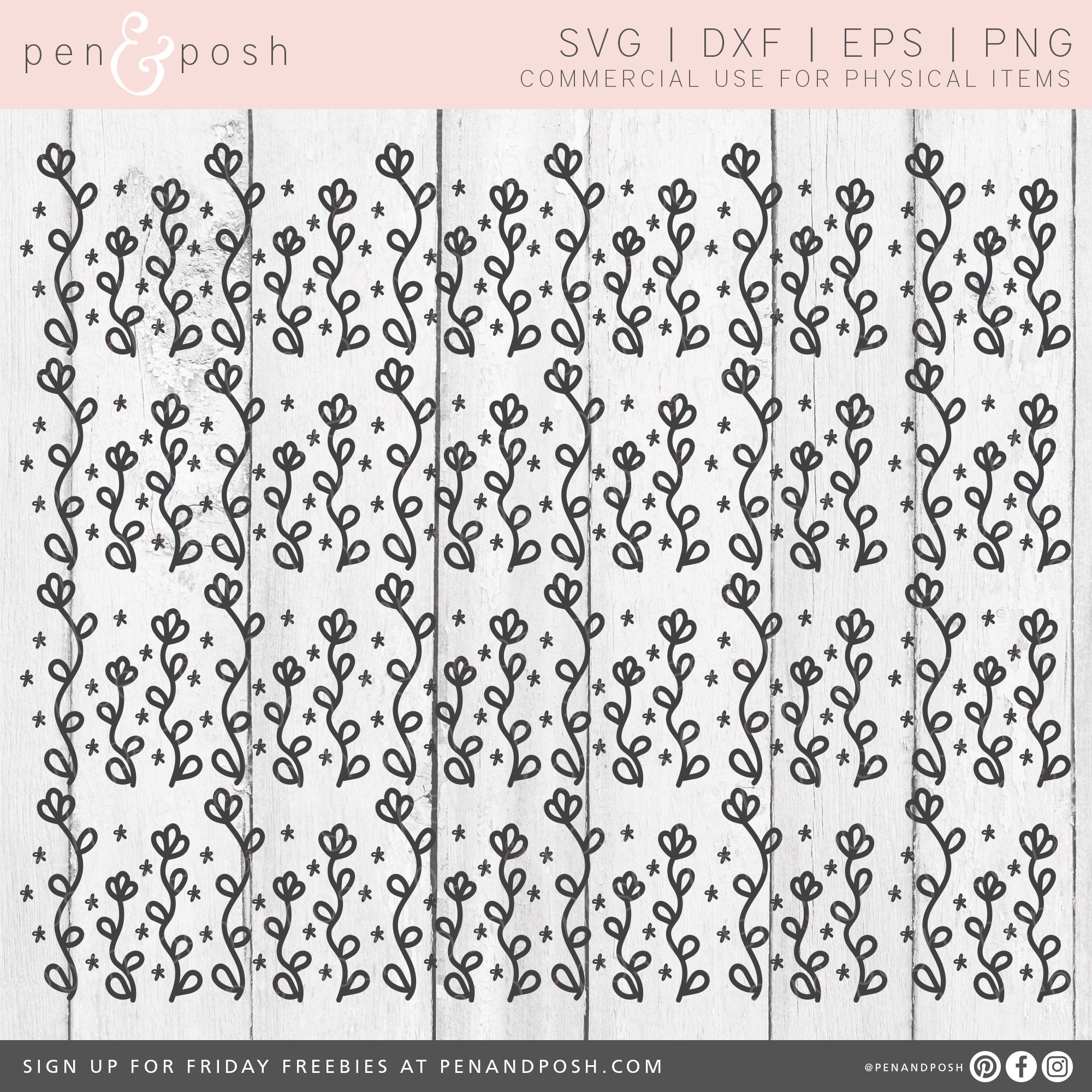 Floral Flower Svg - Flower Svg Files - Flower Svg Files for Cricut ...