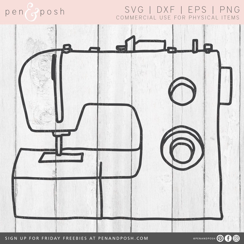Sewing Machine Svg Sewing Essentials SVG Cutting File - Etsy