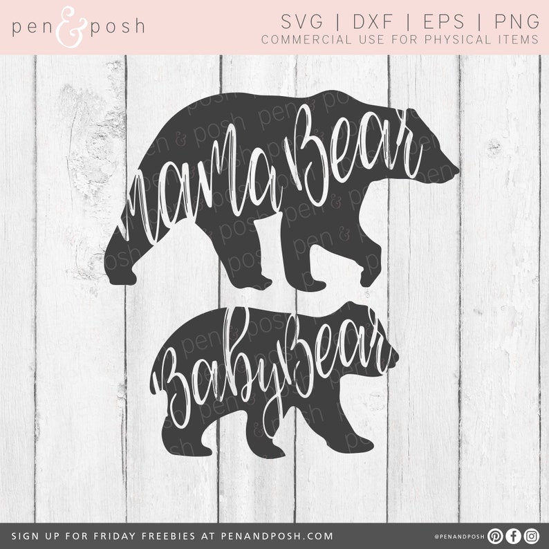 Mama Bear SVG Momma Bear SVG Momma SVG Mothers Day Baby - Etsy