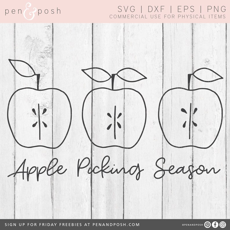 Apple Picking SVG Fall Apple SVG Apple Picking Cut File - Etsy