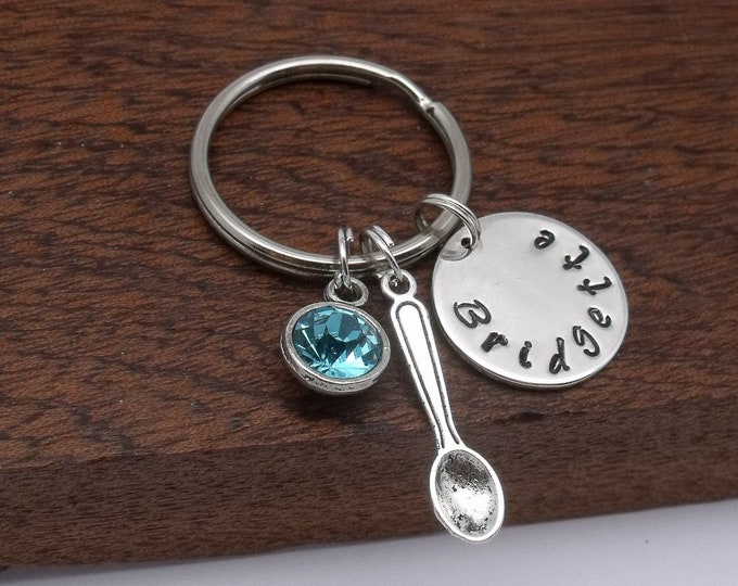 Spoon Handle Key Ring, Spoon Keychain, Spoon Key Chain, Upcycled ...