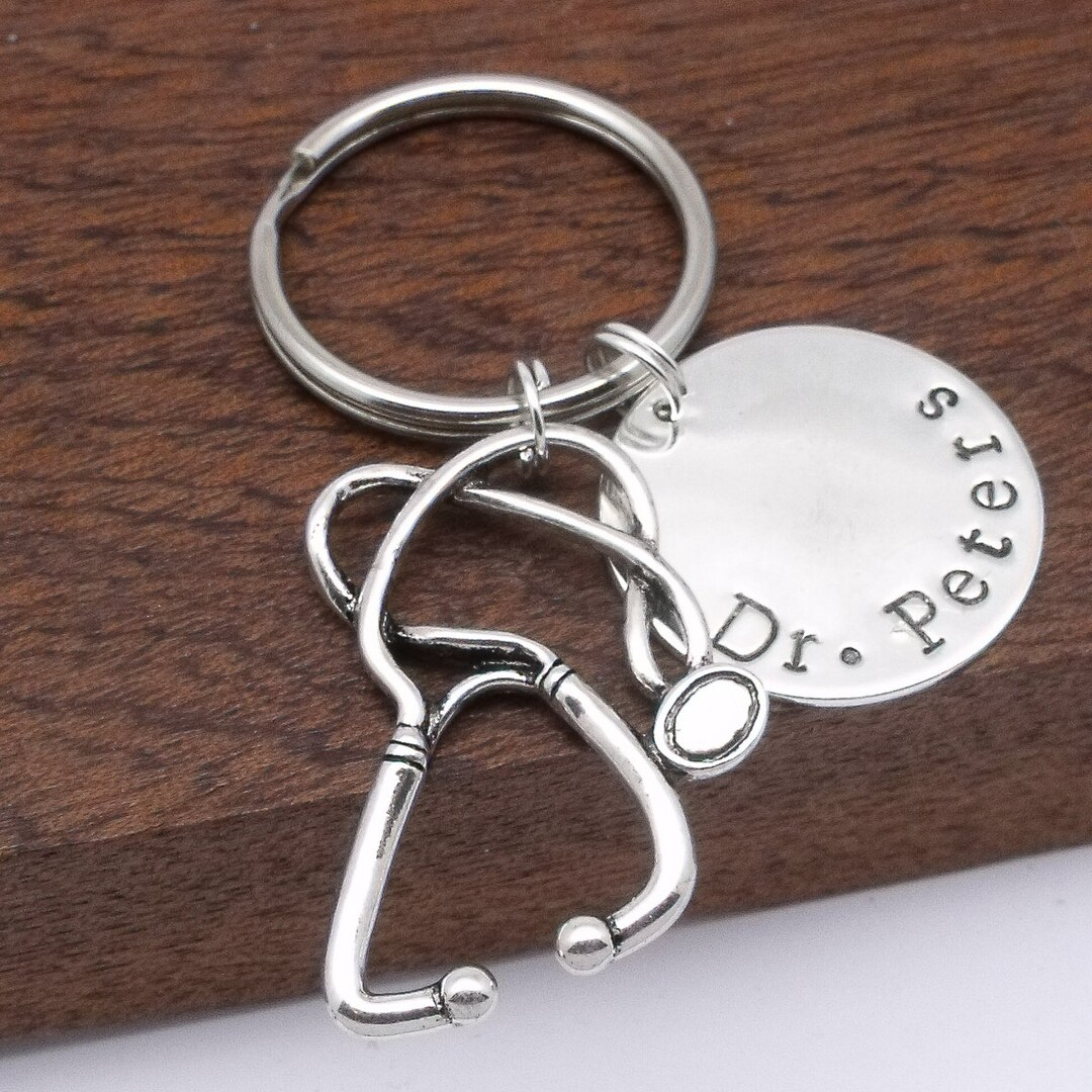 Doctor Gift, Doctor Graduation, Doctor Keyring, Dr Keyring, Custom Hand ...