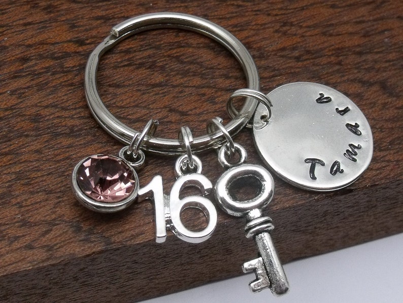 16th Birthday Name Keyring Gift, 16th Birthday Name Keychain, 16th Name ...