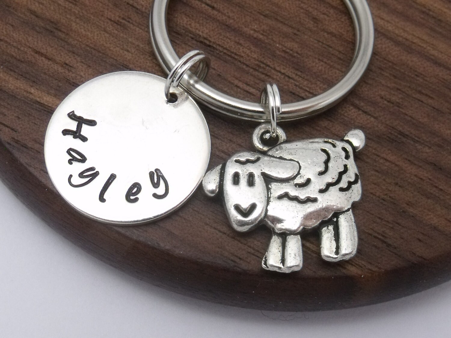 Sheep name keyring gift sheep keychain personalised sheep | Etsy