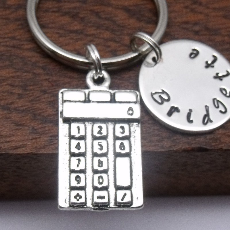 Calculator Keychain - Etsy