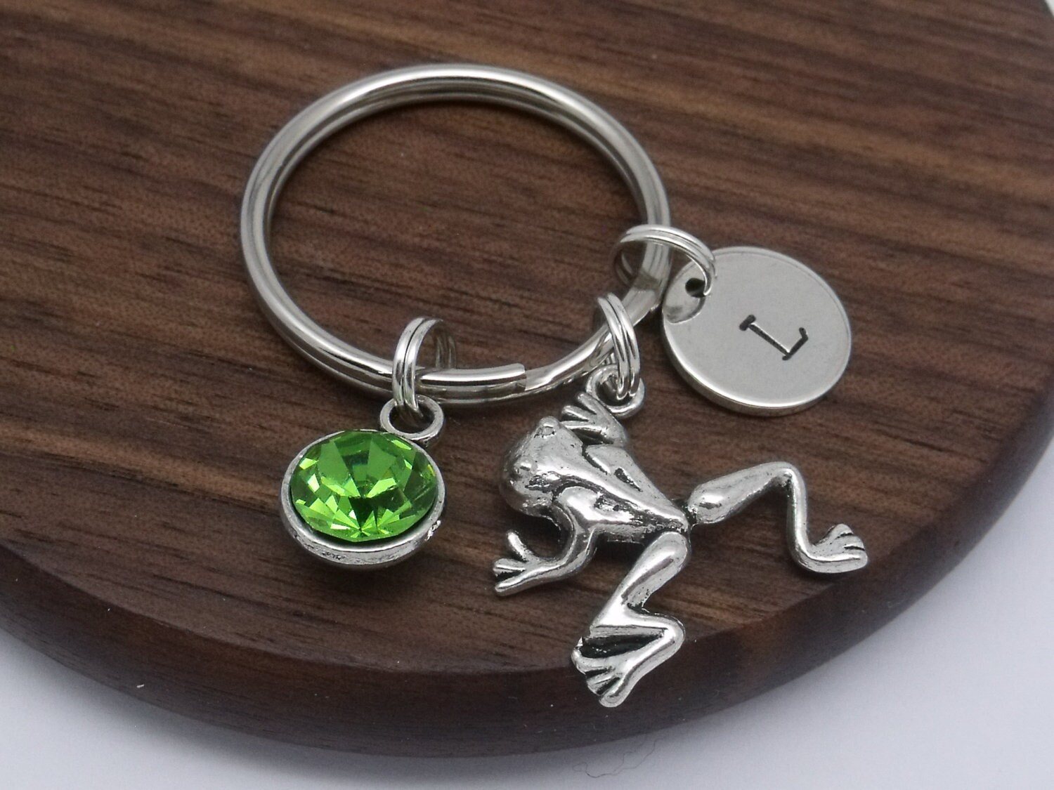 Frog keyring gift frog keychain personalised frog gift | Etsy