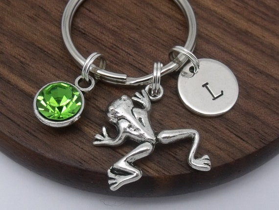 Frog keyring gift frog keychain personalised frog gift | Etsy