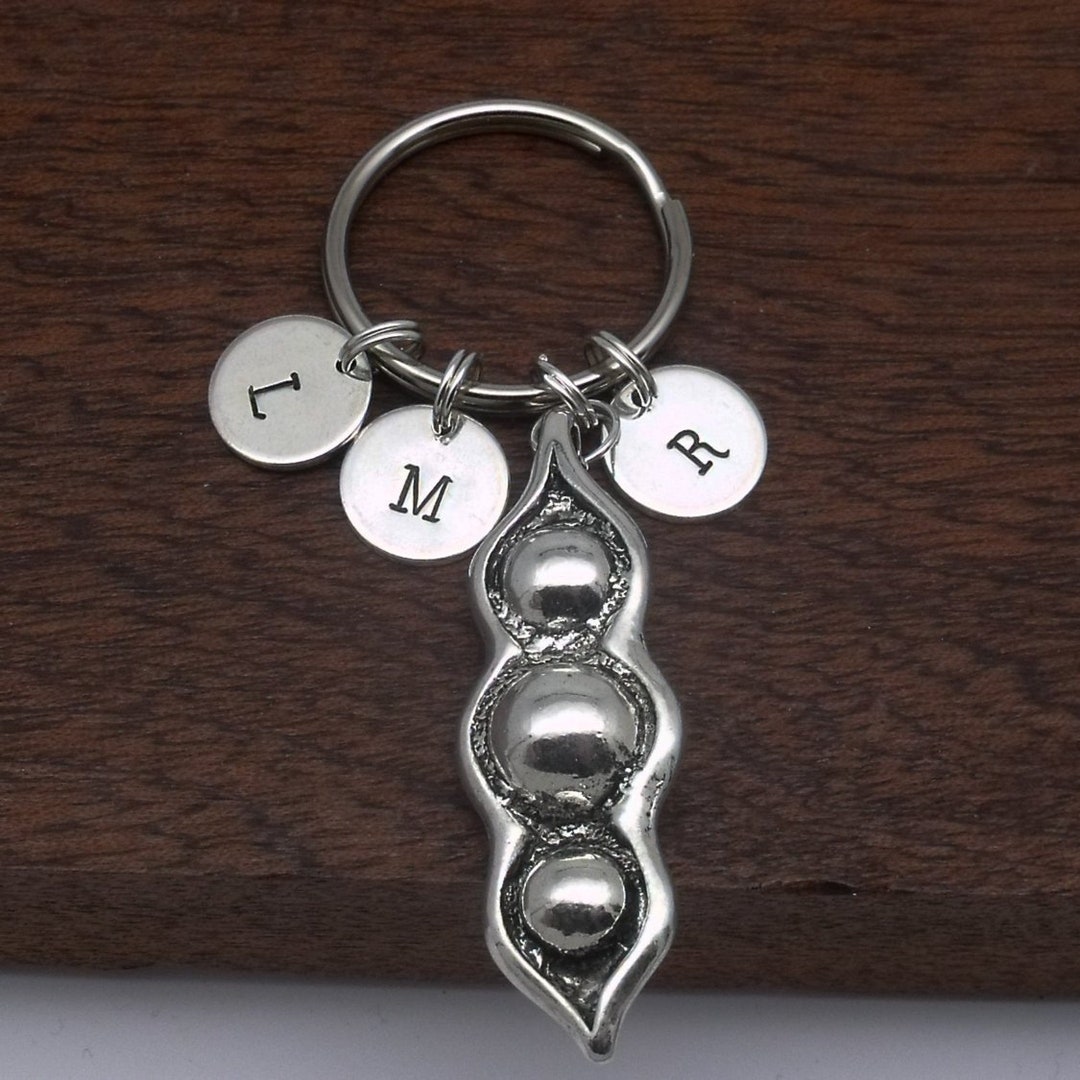3 (three) Peas in a Pod Initial Gift, 3 Peas in a Pod Keyring, 3 ...