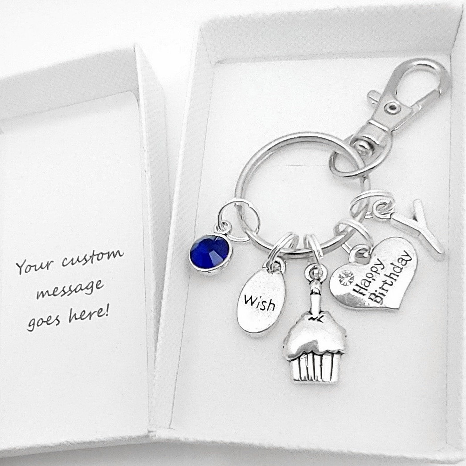 Birthday Keyring Keychain Gift, Happy Birthday Personalised Boxed Gift ...